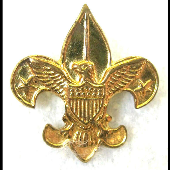 Other | Vintage Boy Scouts Tenderfoot Logo Pin Pinback Fleur De Lis Pat ...